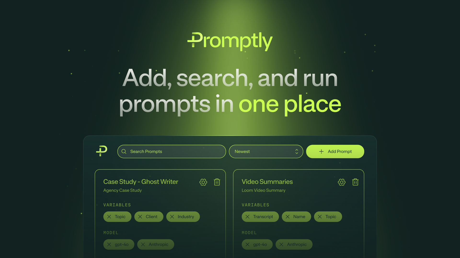 Promptly - AI Prompt Management
